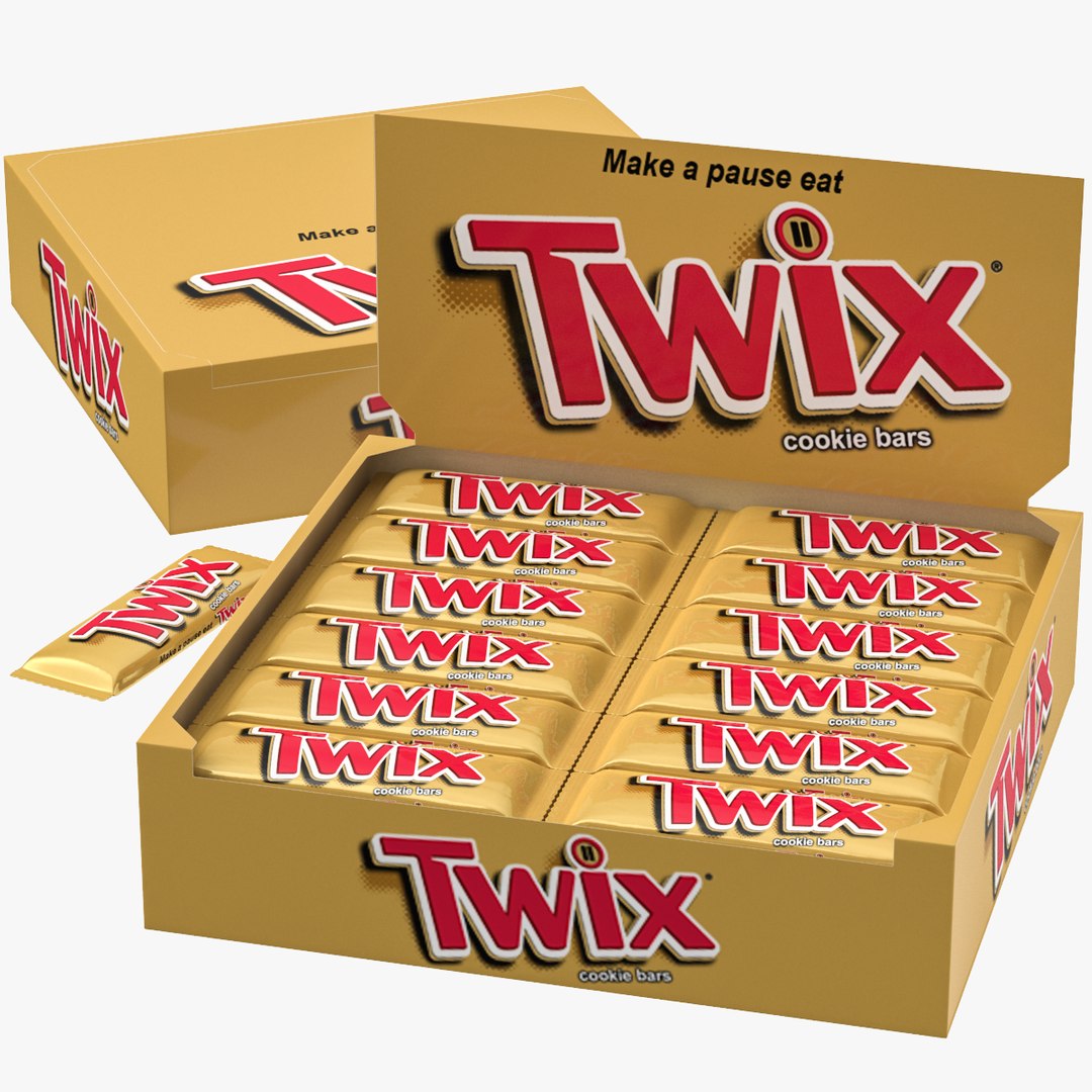 3D box twix model - TurboSquid 1689257