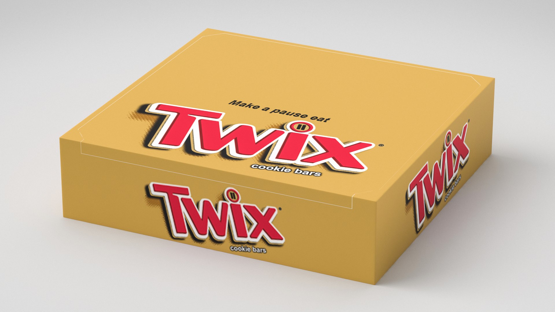 3D Box Twix Model - TurboSquid 1689257