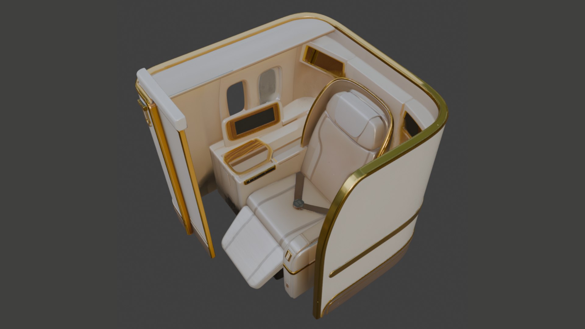Airplane Chair 3D Model - TurboSquid 2503587