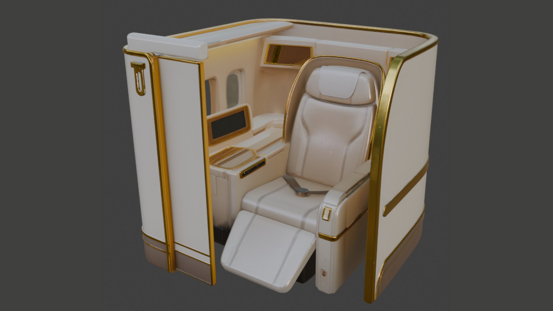 Airplane Chair 3D Model - TurboSquid 2503587