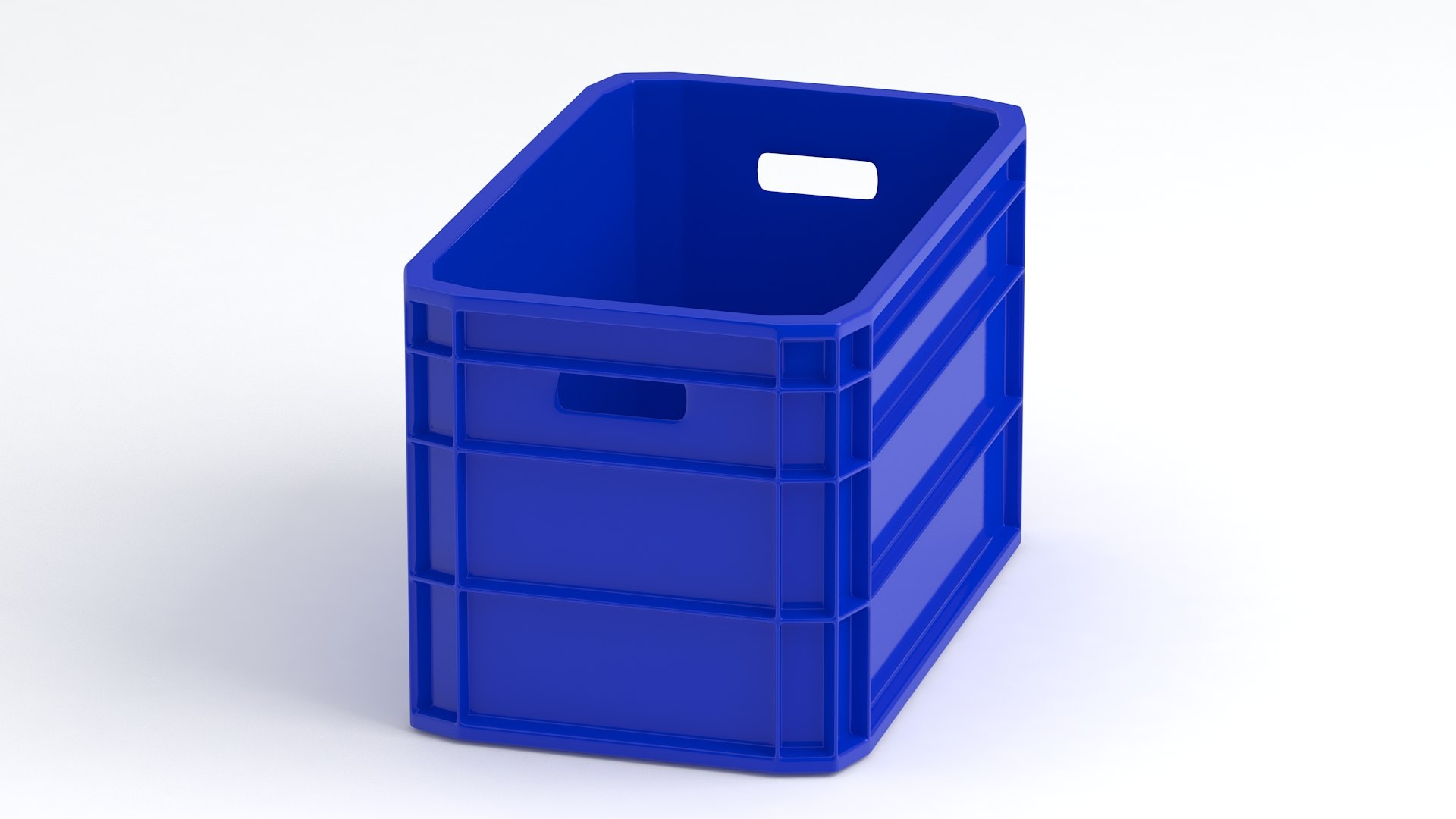 Portable Plastic Crate Blue 3D Model - TurboSquid 2485442