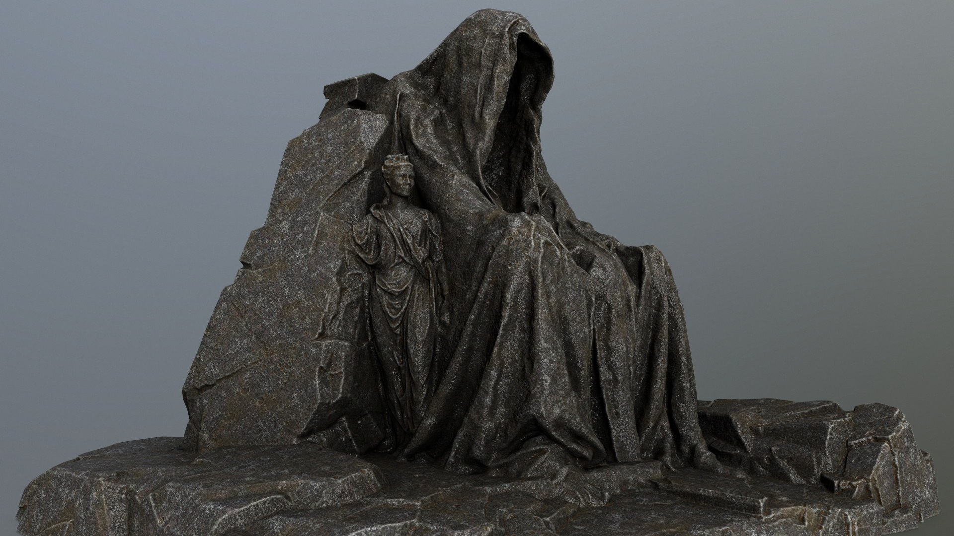 Statue gate 07 3D model - TurboSquid 1790096