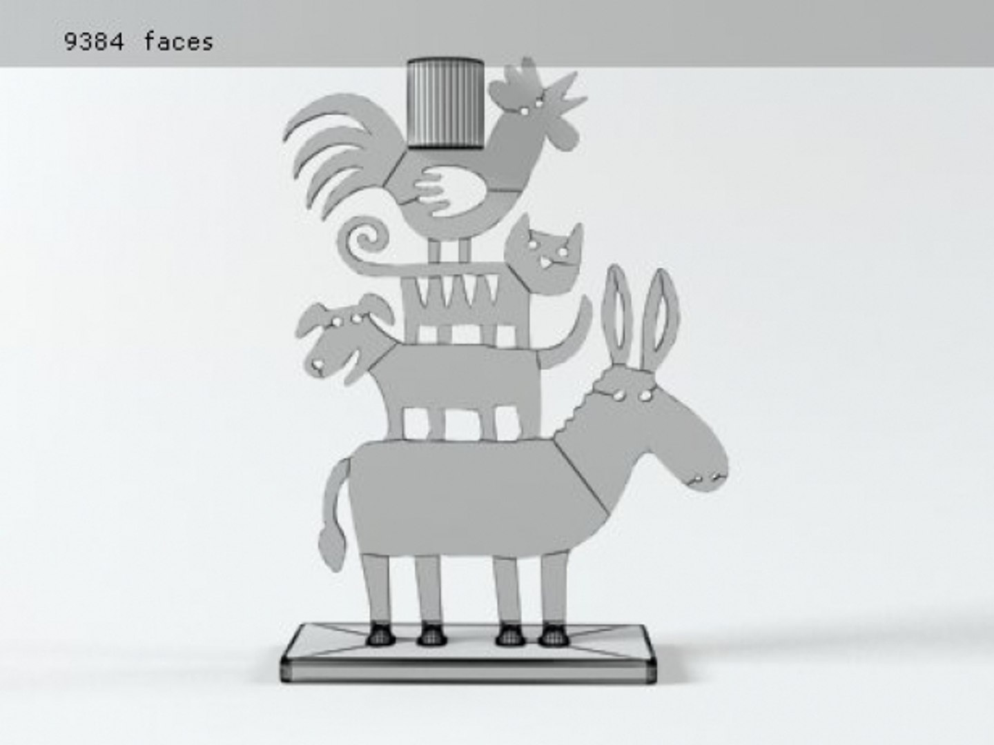 Donkey Pyramid 3D Model - TurboSquid 1175667