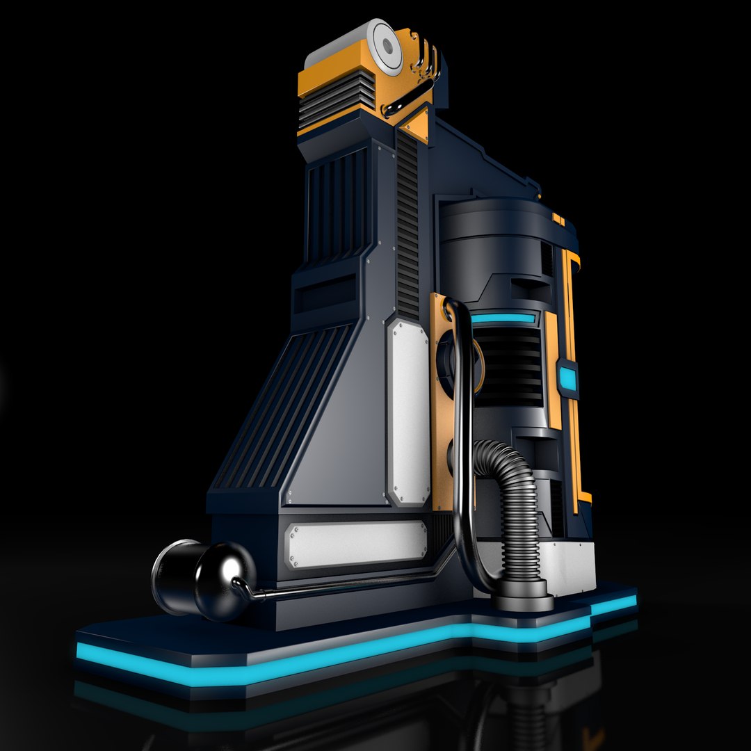 Sci Fi Liquid Container 3D Model - TurboSquid 1484605