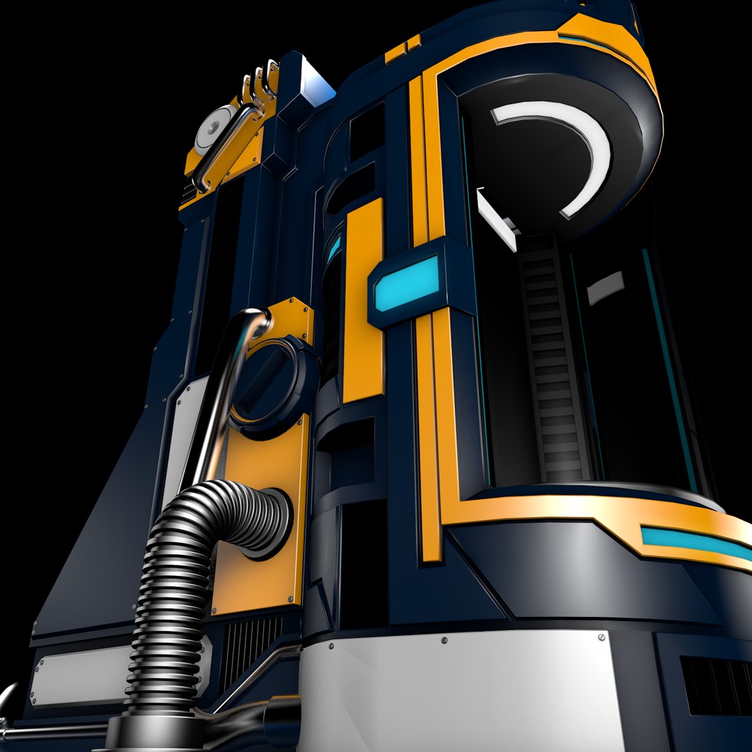 Sci Fi Liquid Container 3D Model - TurboSquid 1484605