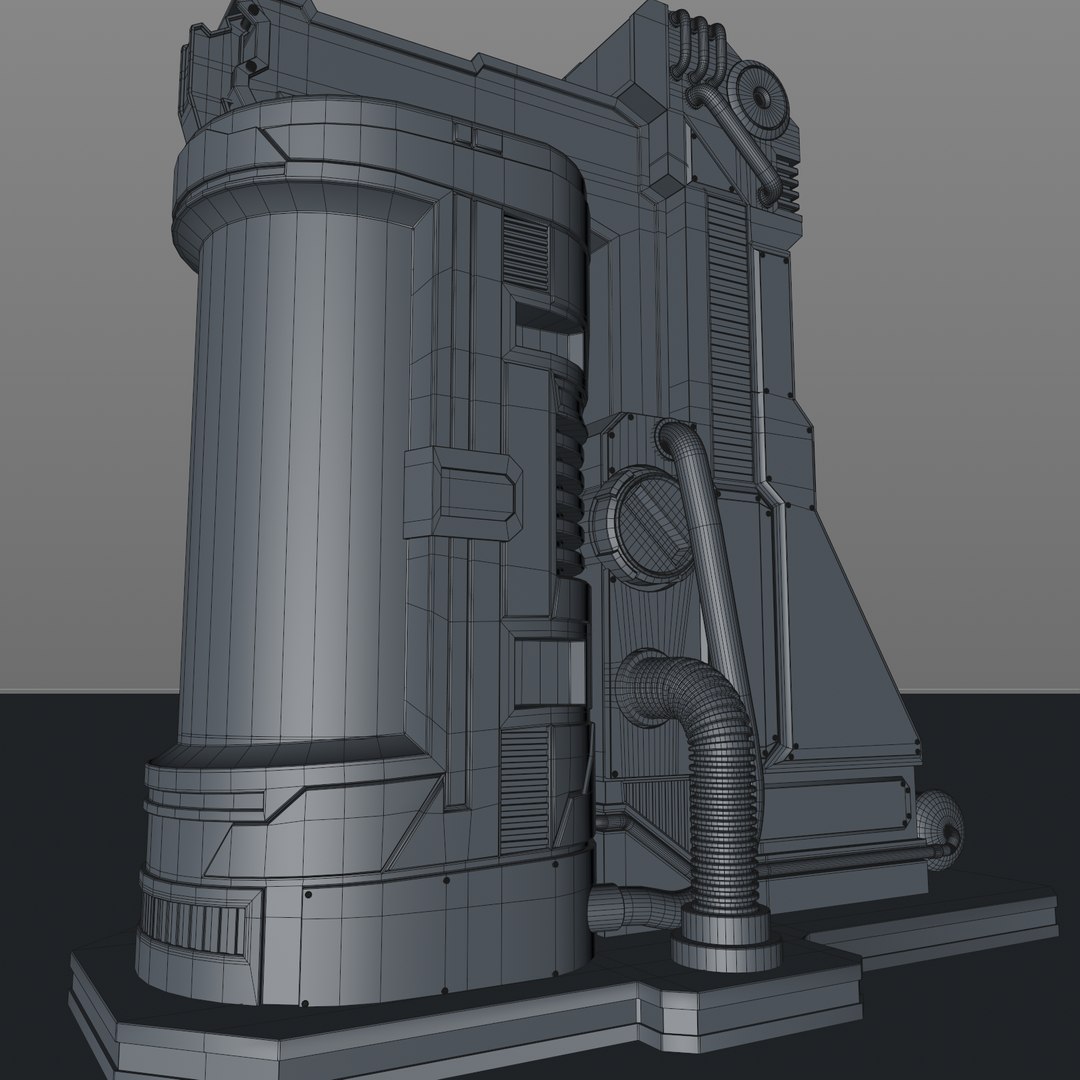 Sci Fi Liquid Container 3D Model - TurboSquid 1484605