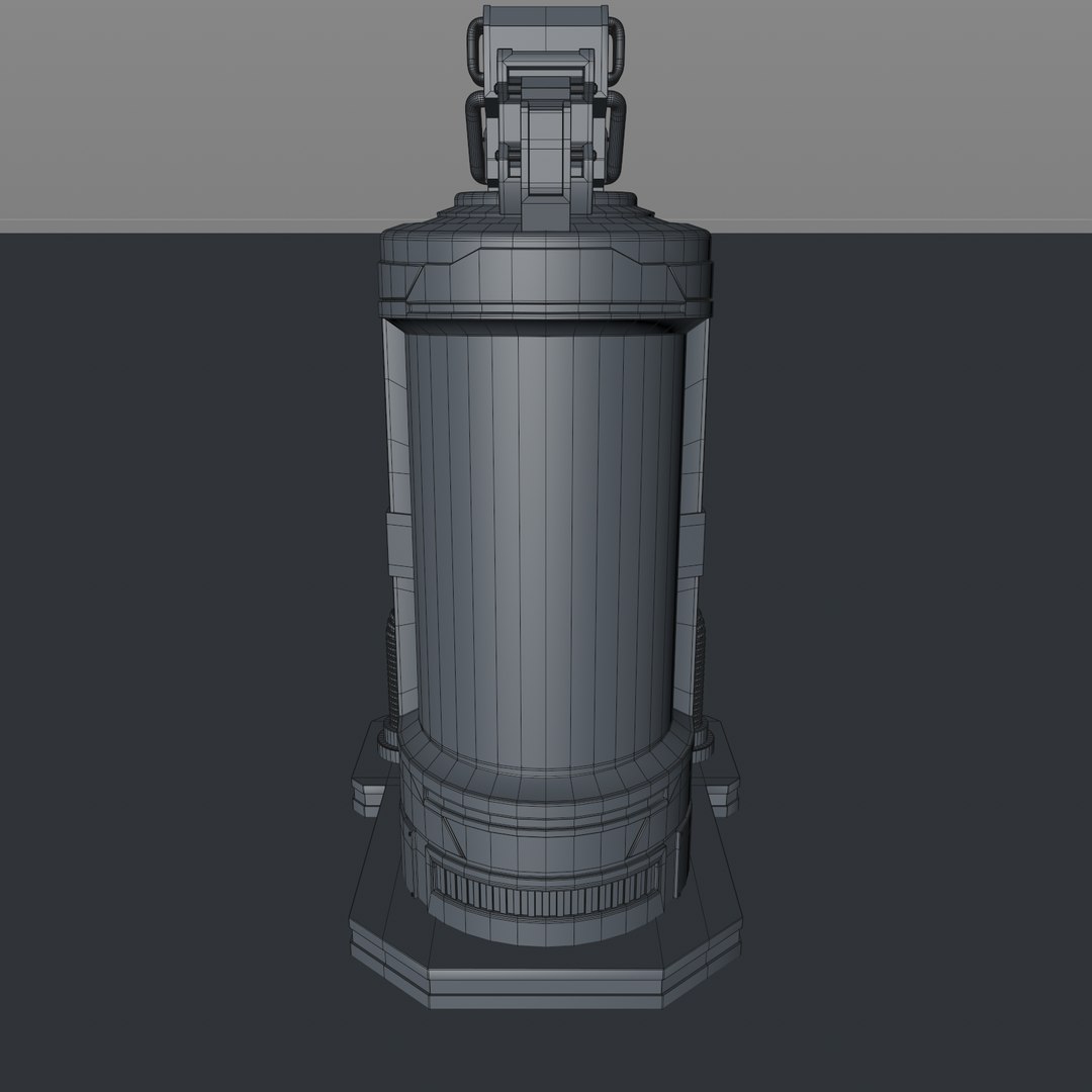 Sci Fi Liquid Container 3D Model - TurboSquid 1484605