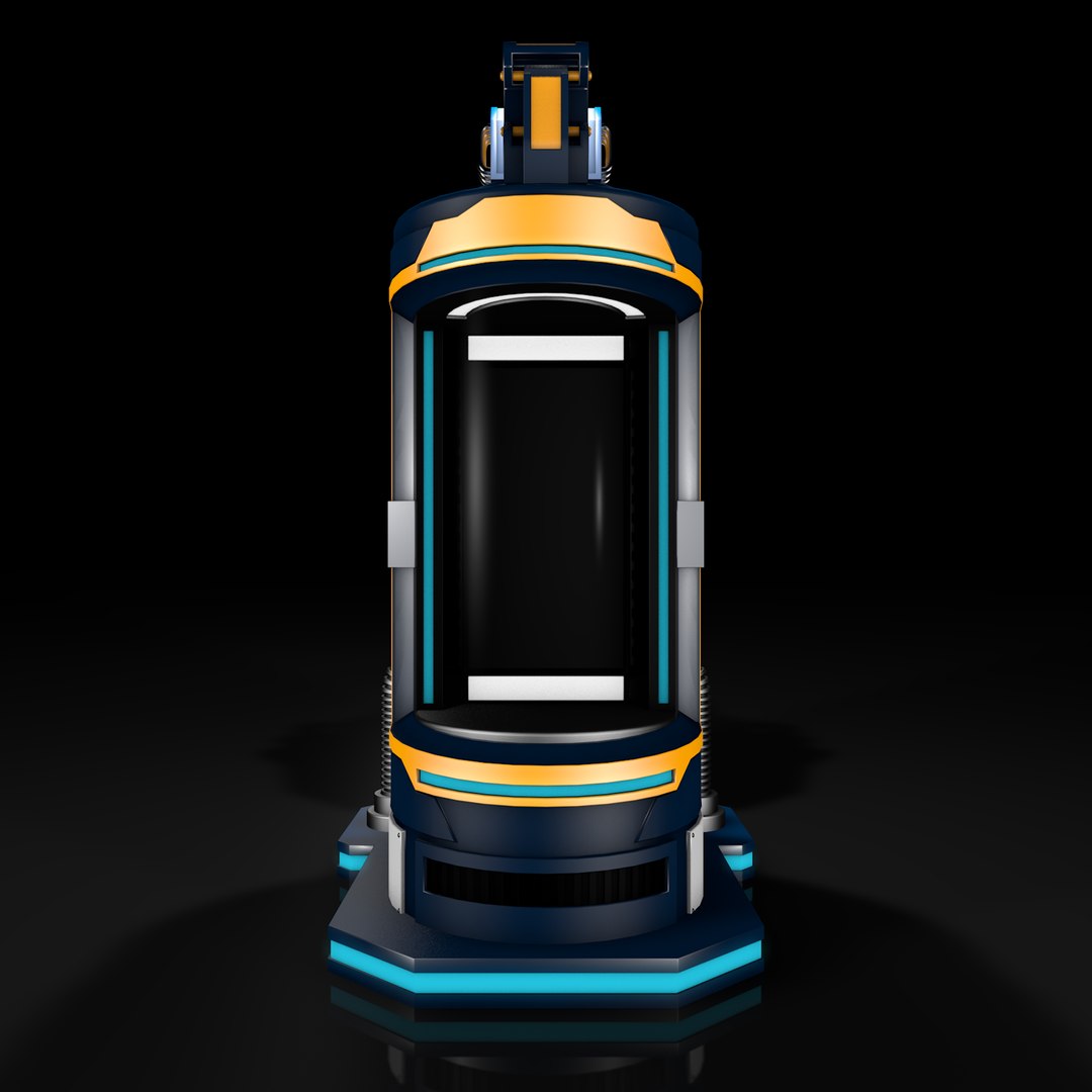 Sci Fi Liquid Container 3D Model - TurboSquid 1484605