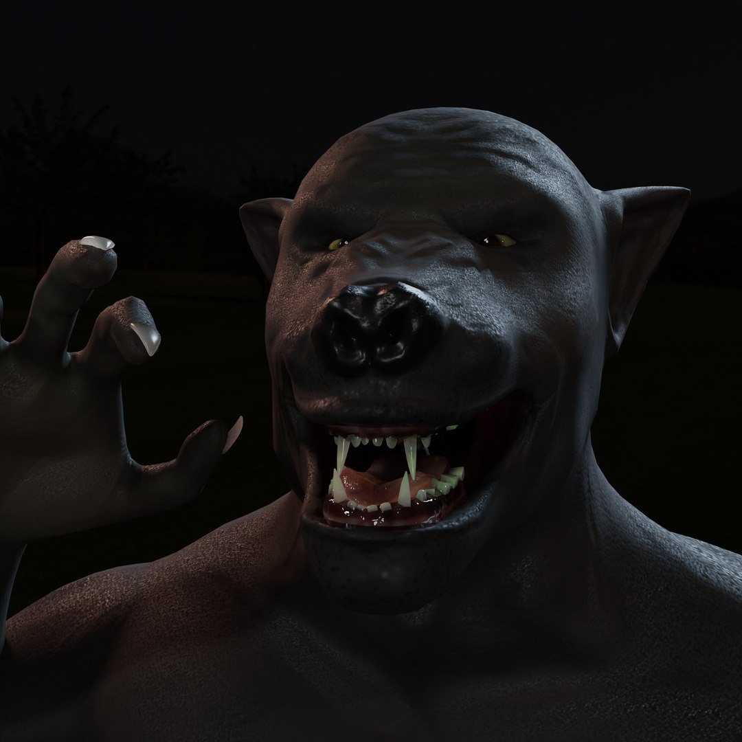 Werewolf Fully Rigged 3D Model - TurboSquid 1977386