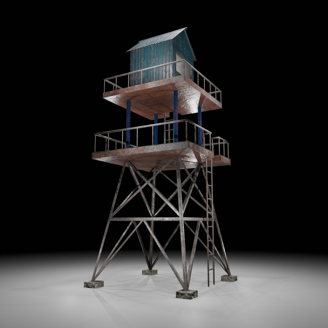 3D Watch Tower Model - TurboSquid 2160473