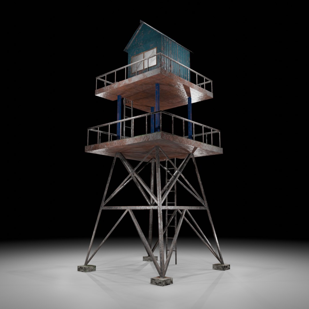 3D Watch Tower Model - TurboSquid 2160473