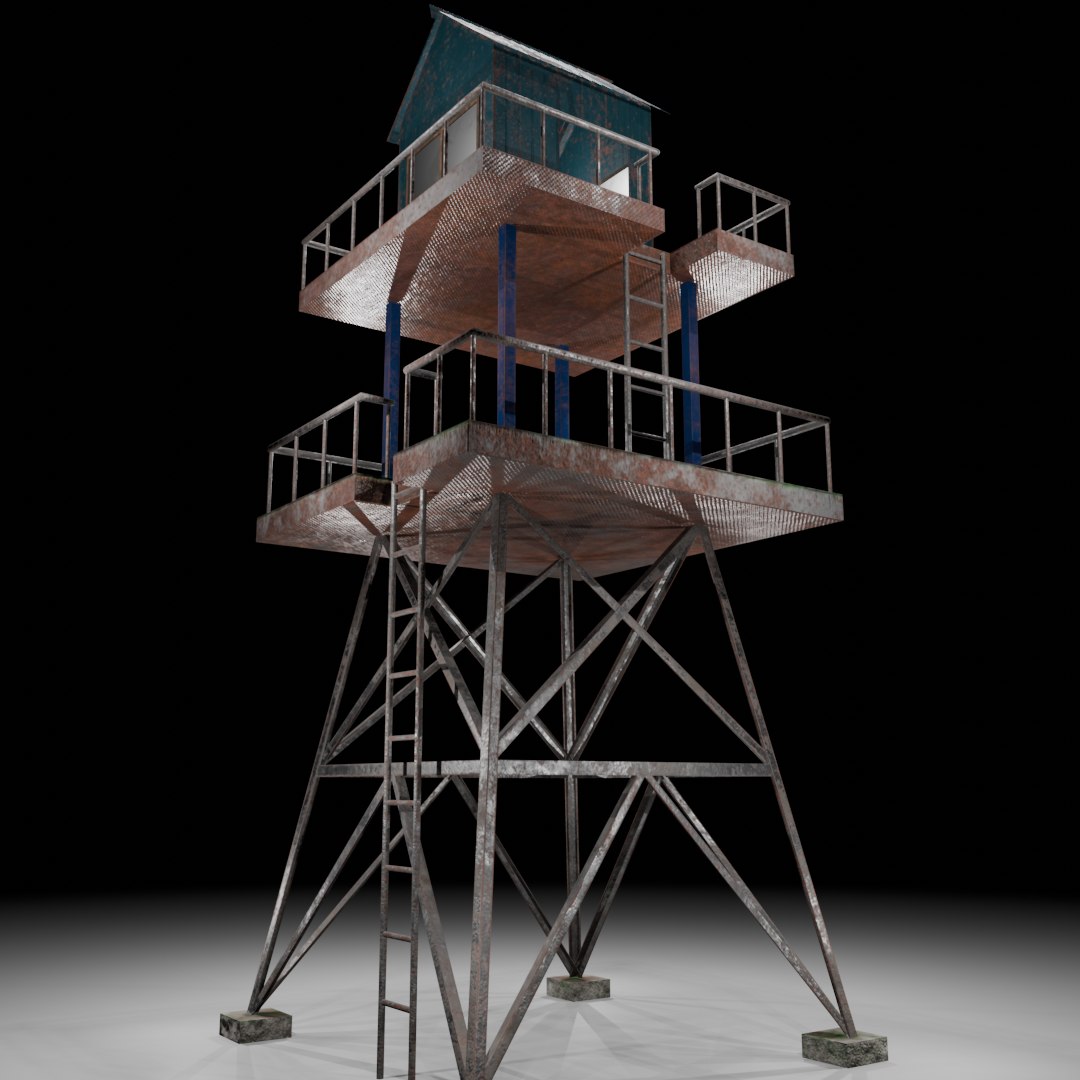 3D Watch Tower Model - TurboSquid 2160473