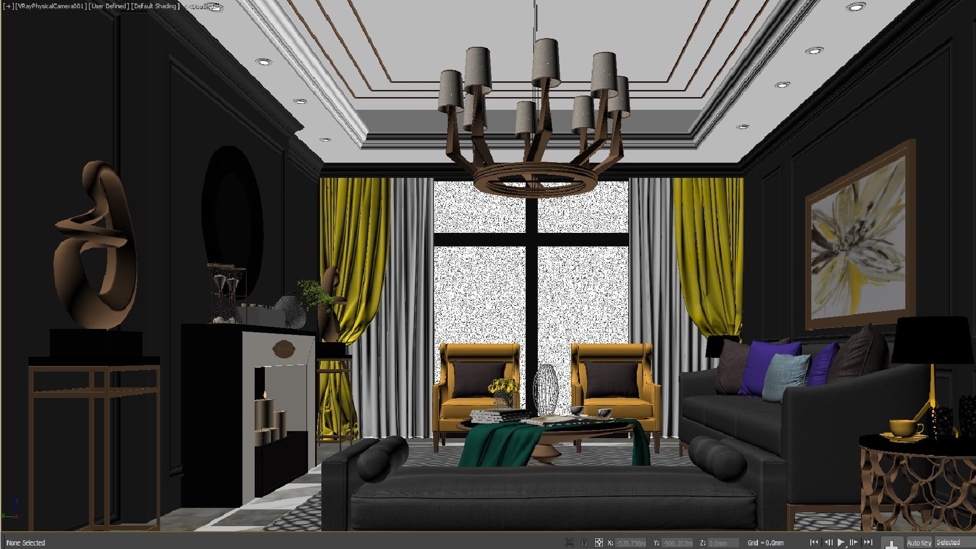 3D Post Modern Living Room - TurboSquid 2024798