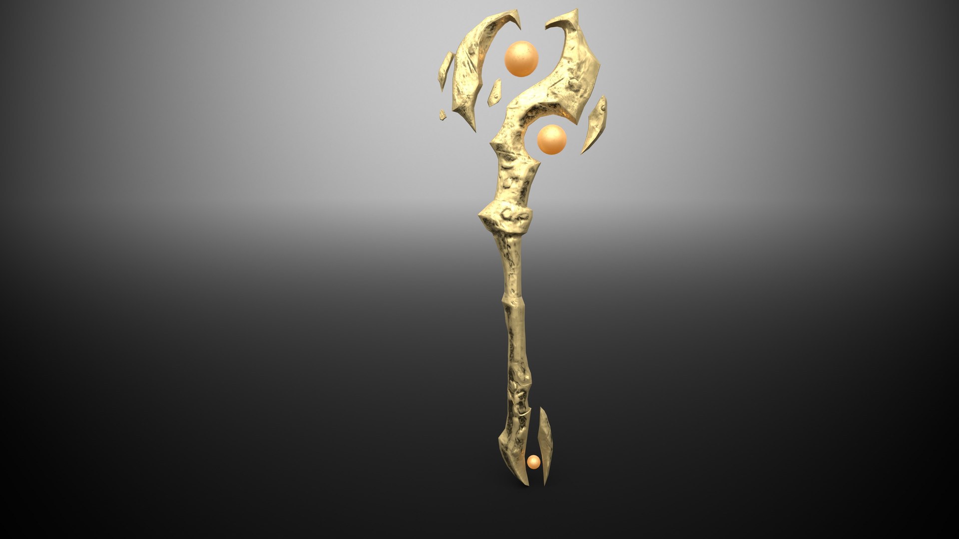 Magic Crystal Orb Staff Weapon In 6 Color Schemes 3D Model - TurboSquid ...
