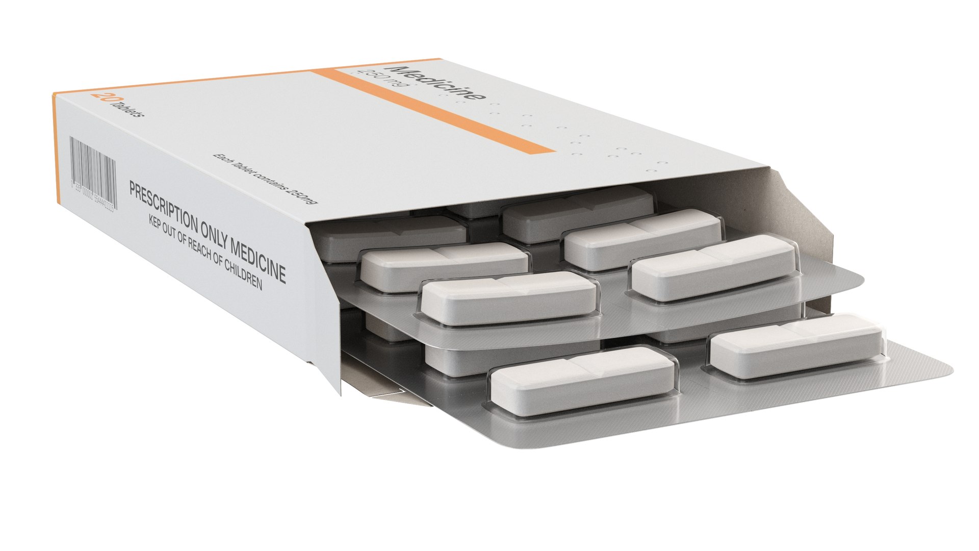Packaged Medicine 3D - TurboSquid 2154101
