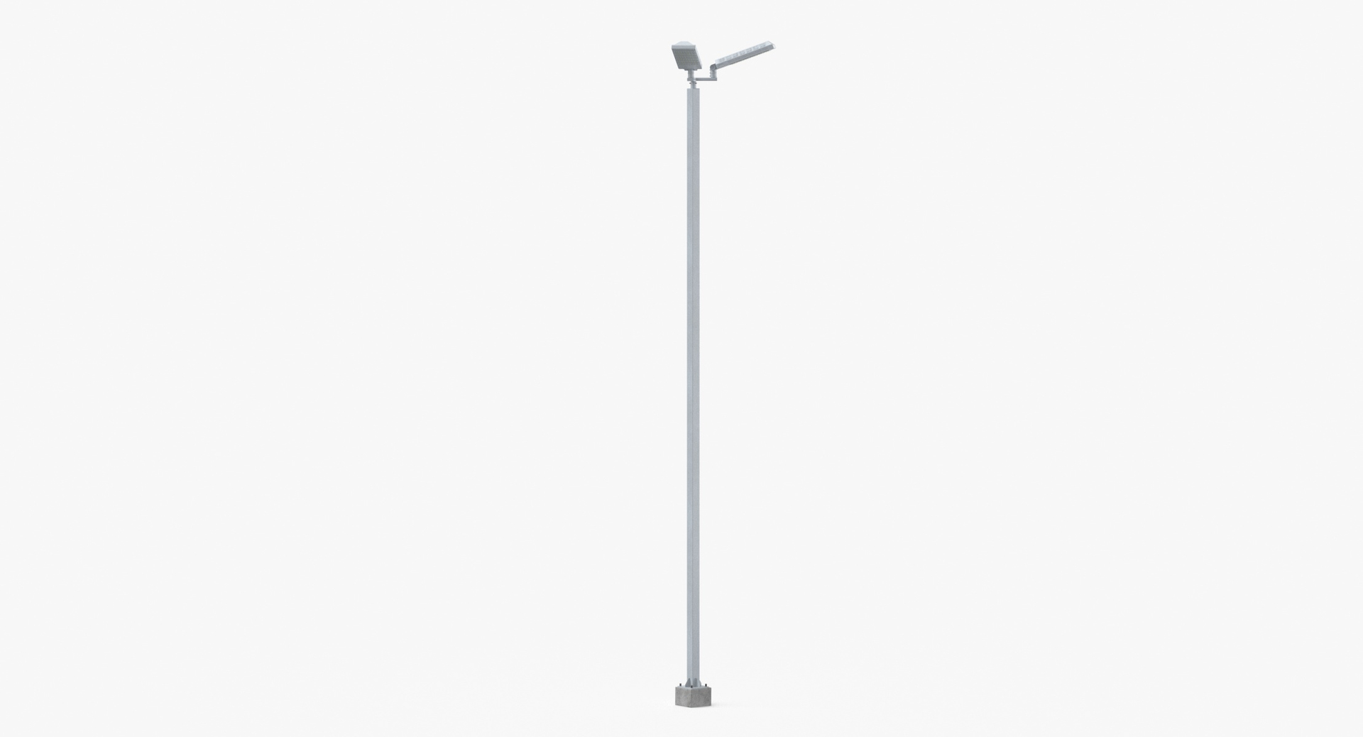 3D LED Street Light Double Clean And Dirty - TurboSquid 1868799