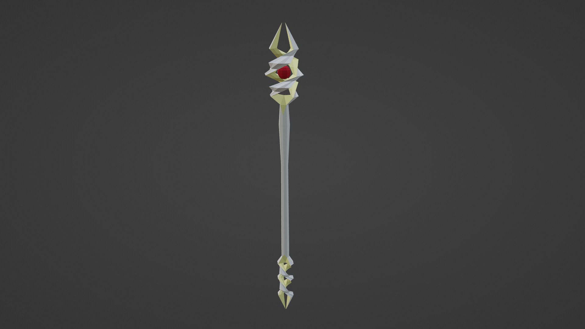LOW POLY Healer Staff Model - TurboSquid 2132033
