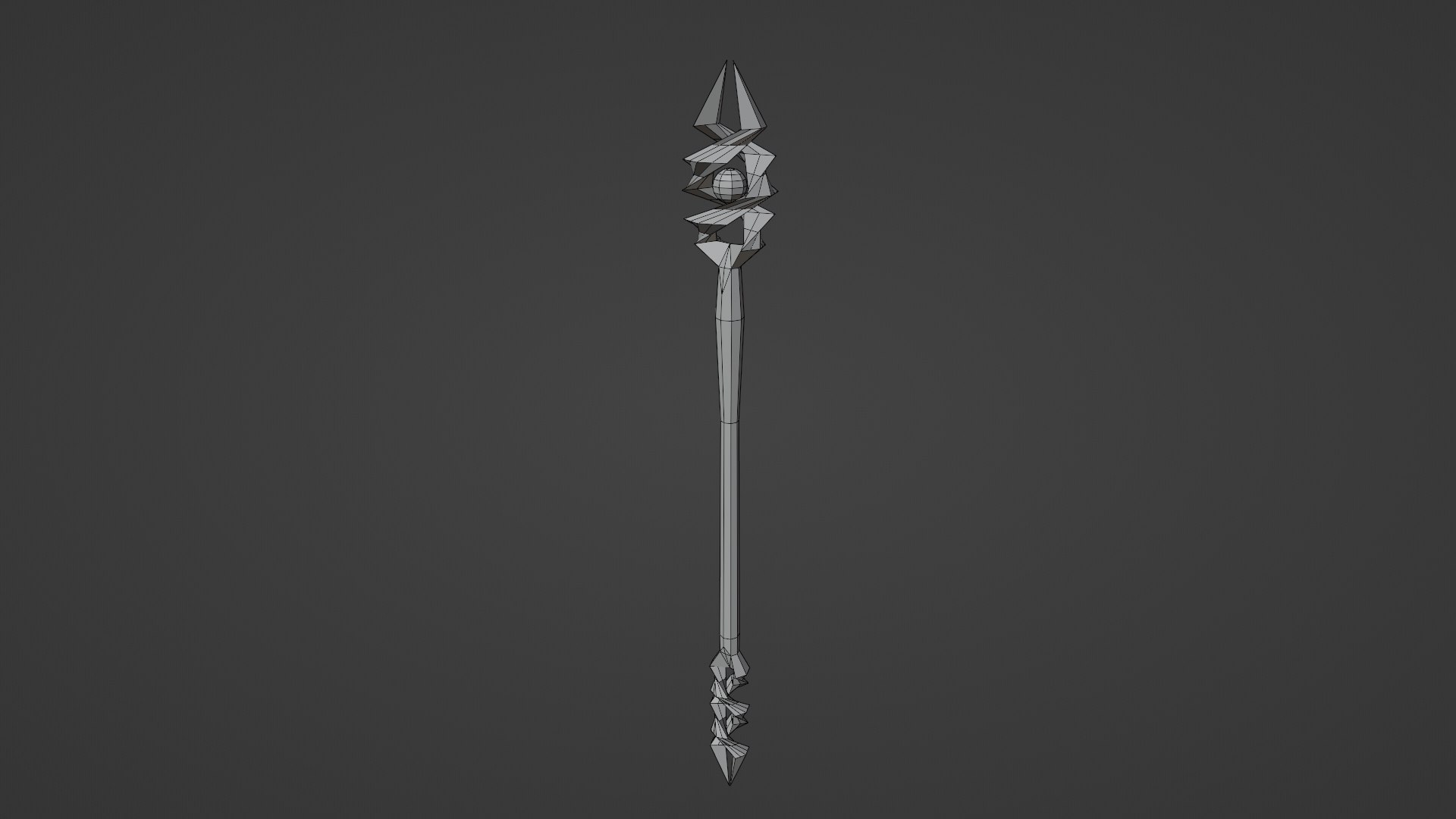 LOW POLY Healer Staff Model - TurboSquid 2132033