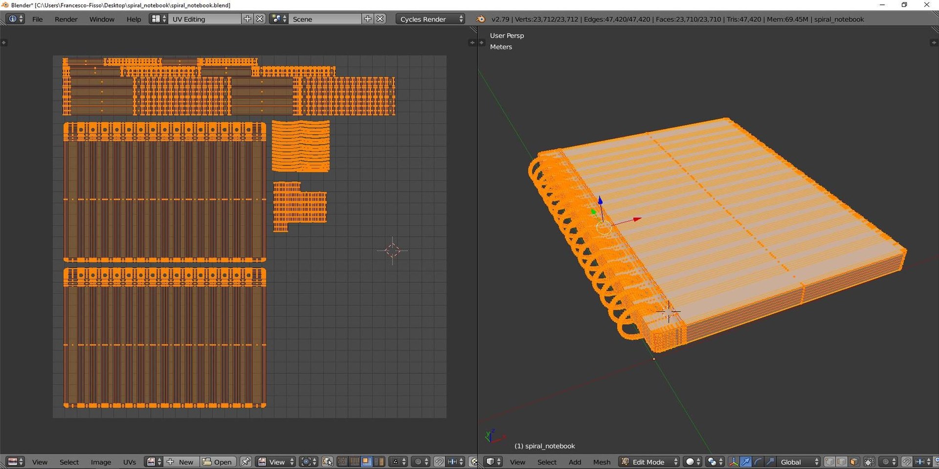 3D Spiral Notebook - TurboSquid 1351640