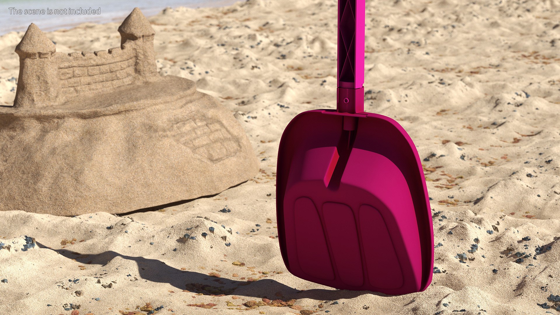 3D Plastic Beach Spade Pink - TurboSquid 2068496