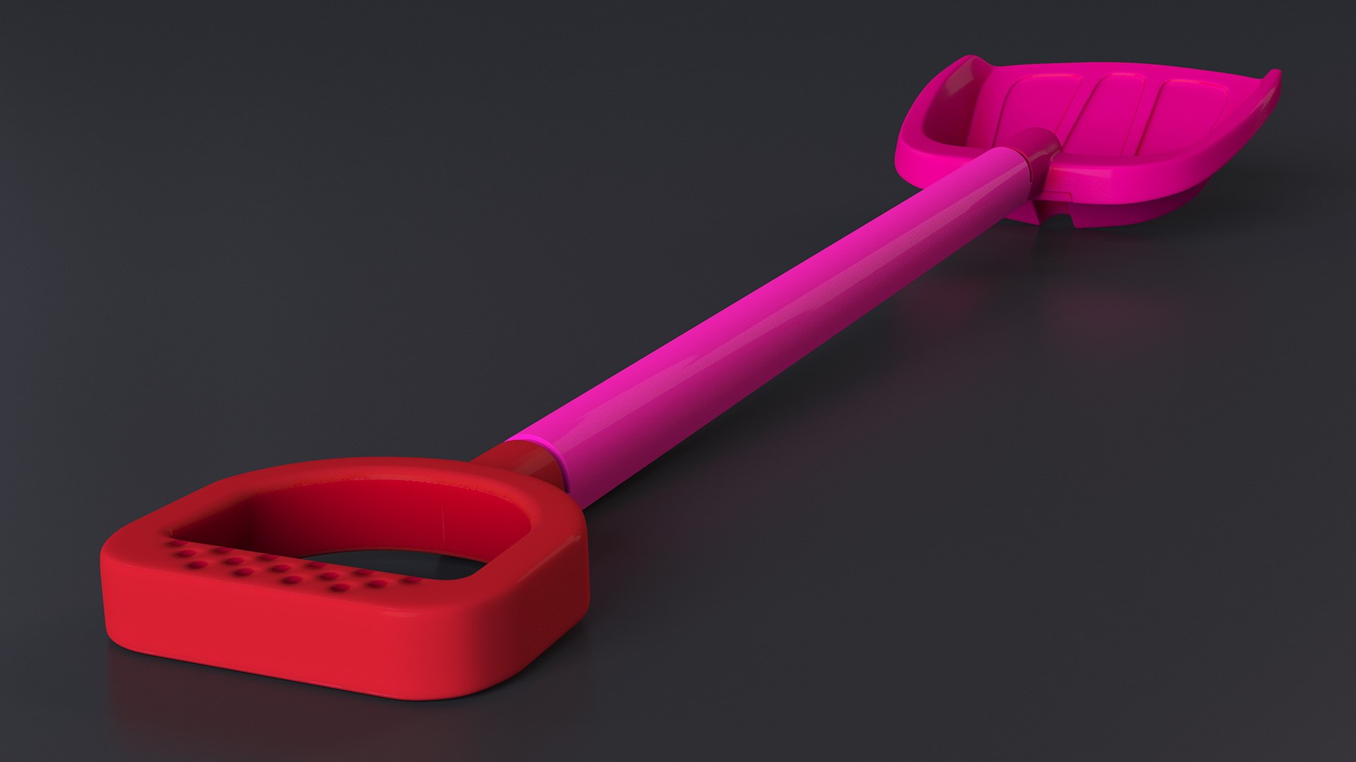 3D Plastic Beach Spade Pink - TurboSquid 2068496