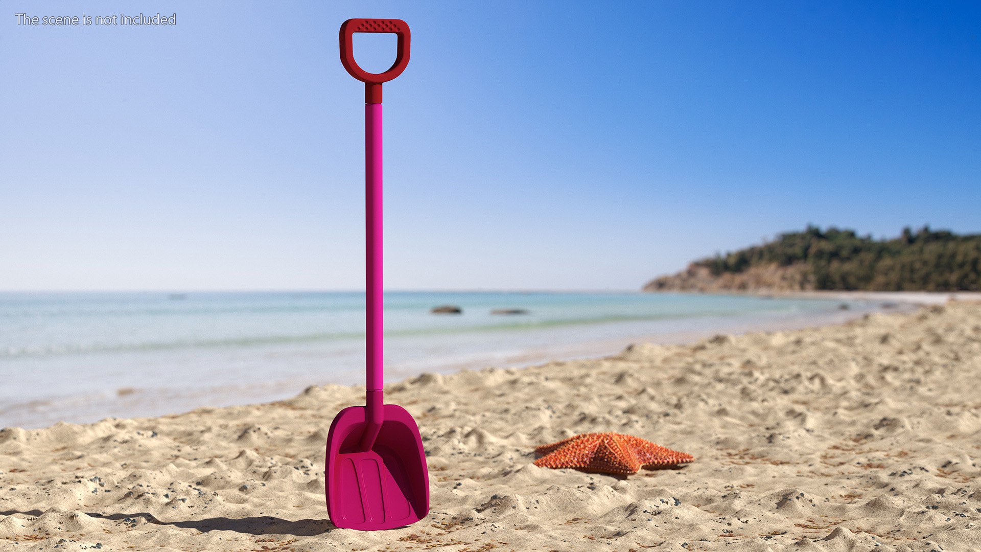 3D Plastic Beach Spade Pink - TurboSquid 2068496