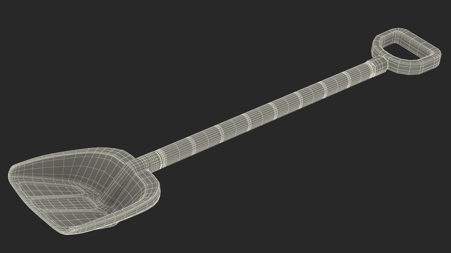 3D Plastic Beach Spade Pink - TurboSquid 2068496