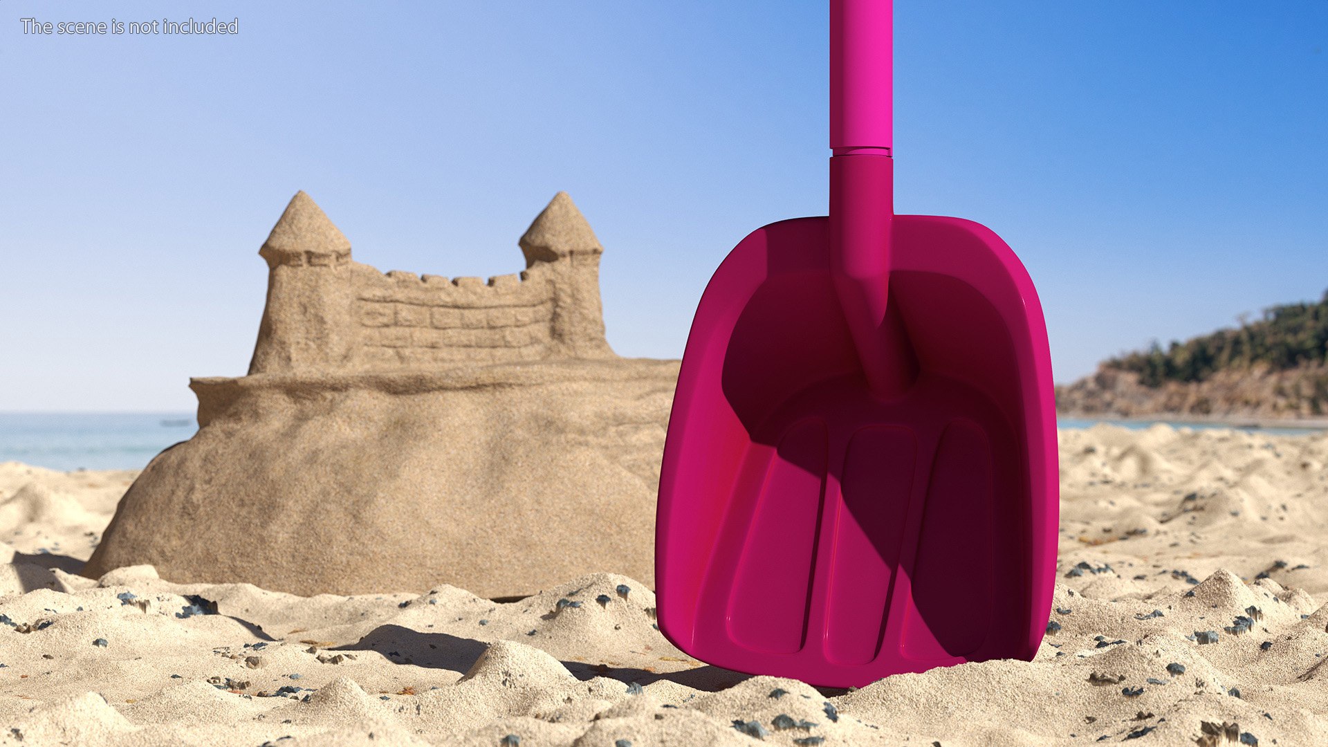 3D Plastic Beach Spade Pink - TurboSquid 2068496