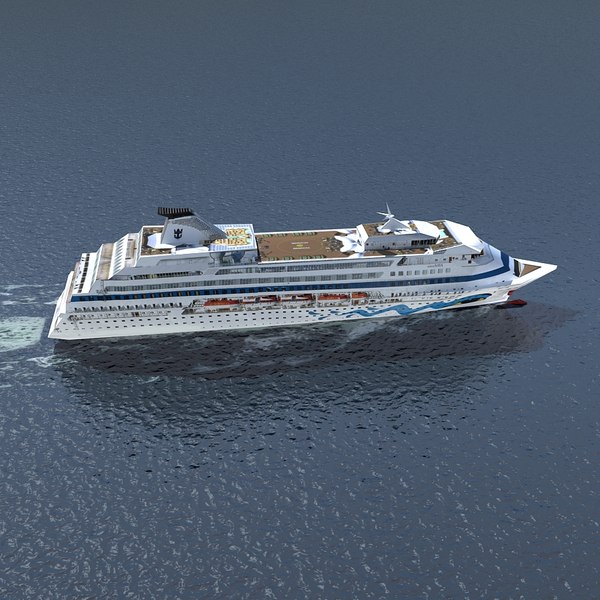 luxury ocean passenger liner 3d model
