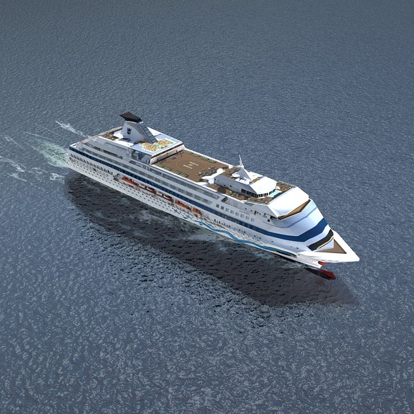 luxury ocean passenger liner 3d model