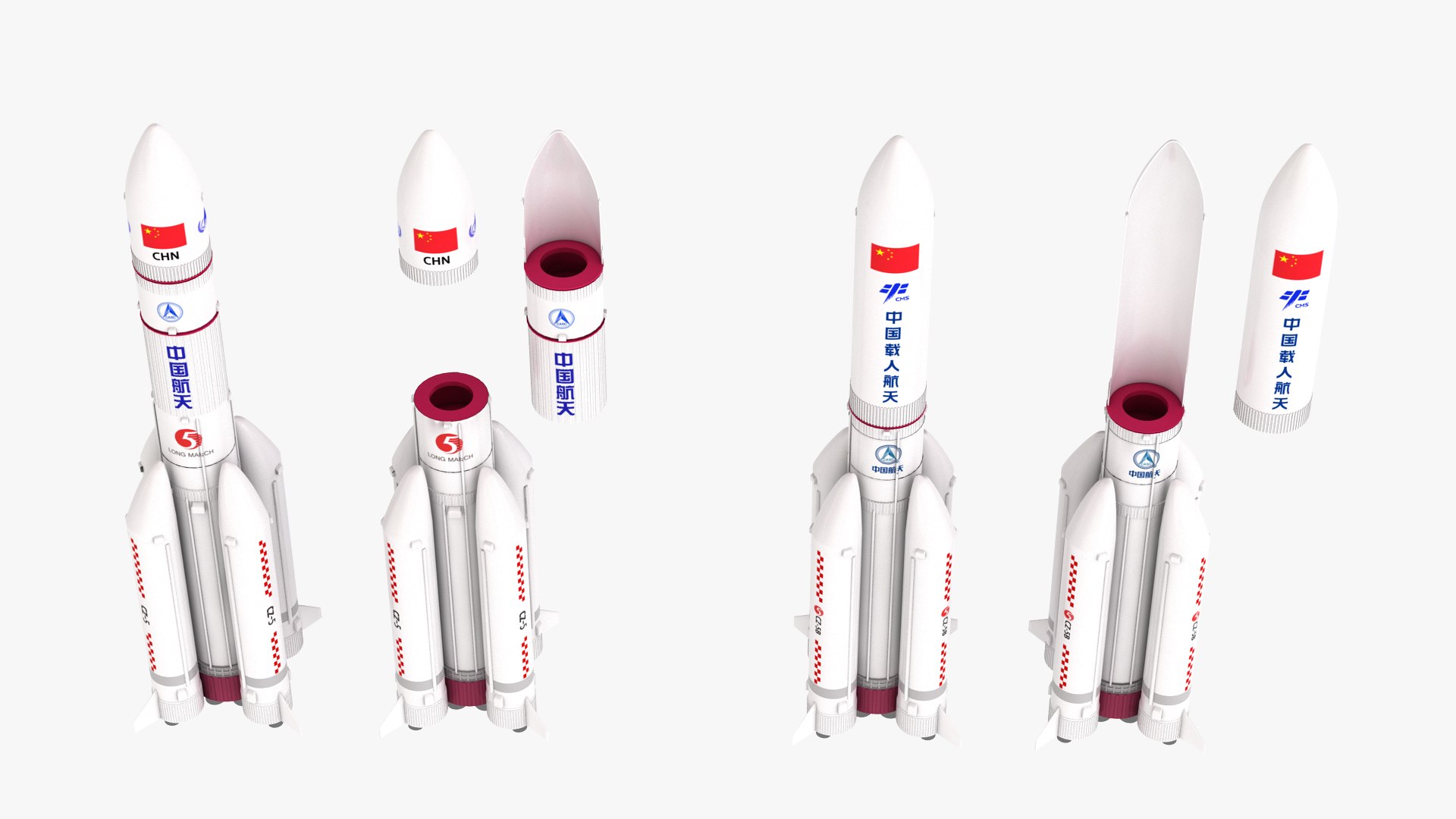 Long March 5 3D Model - TurboSquid 1686720