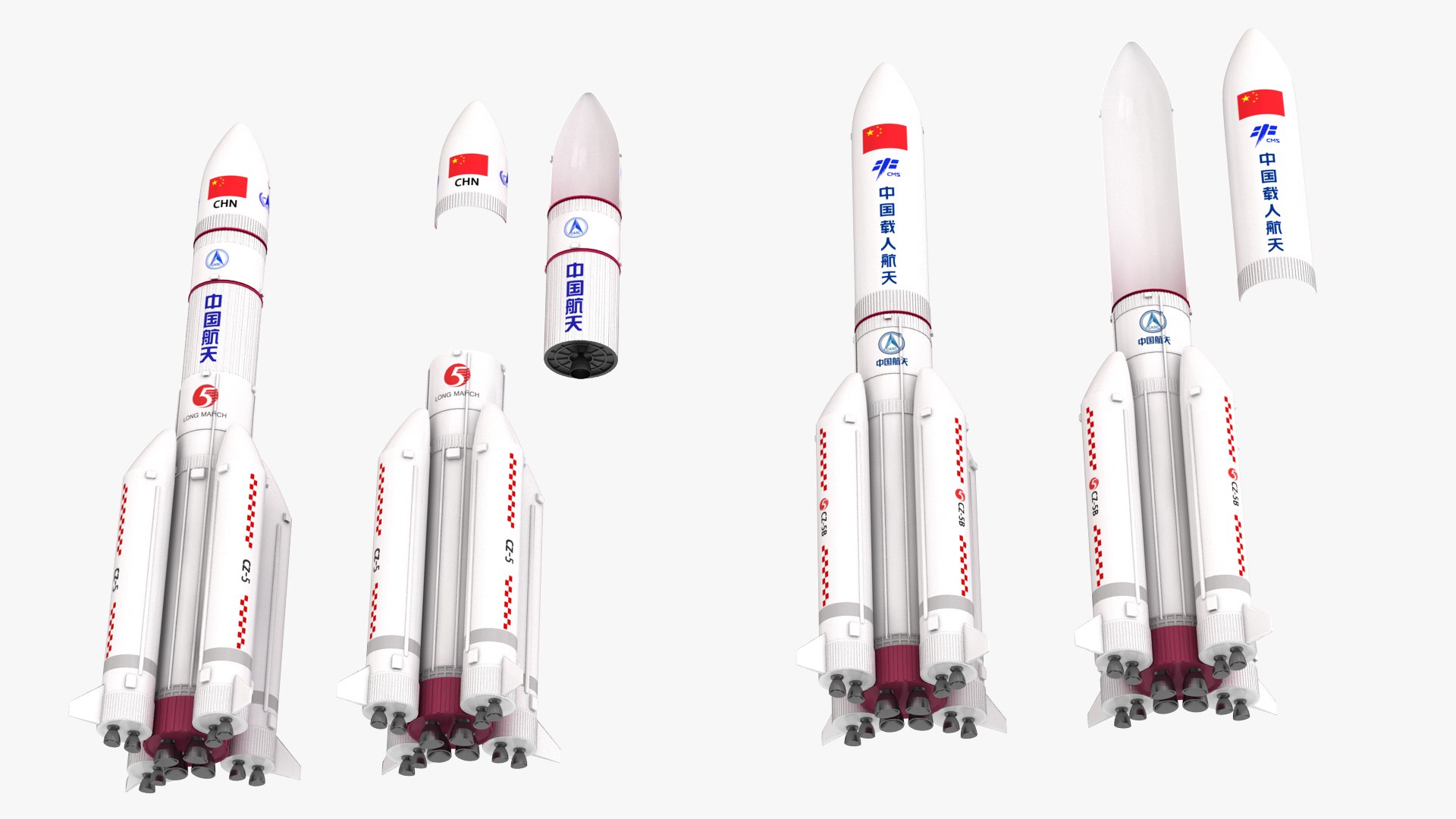 Long March 5 3D Model - TurboSquid 1686720