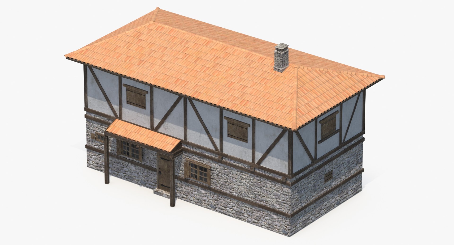 3D Model Medieval House 02 - TurboSquid 2118455