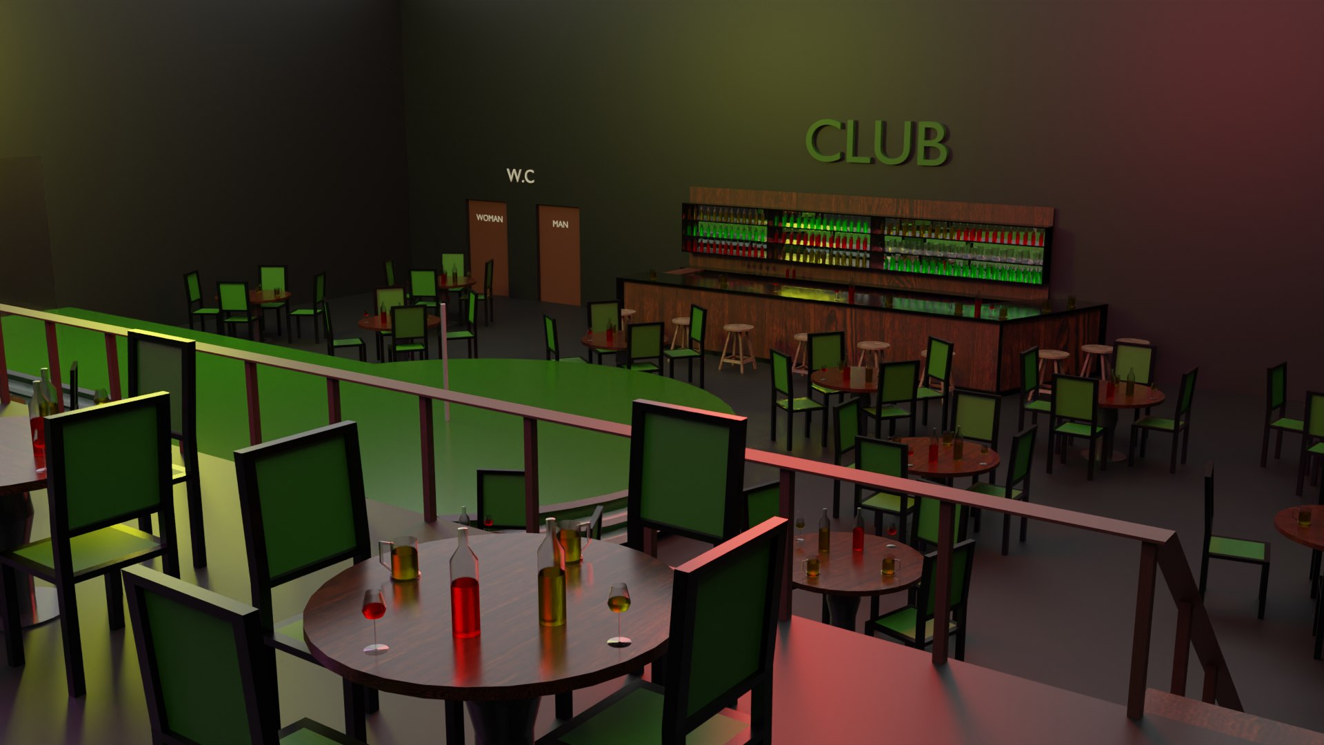 Night Club Model - TurboSquid 1924124