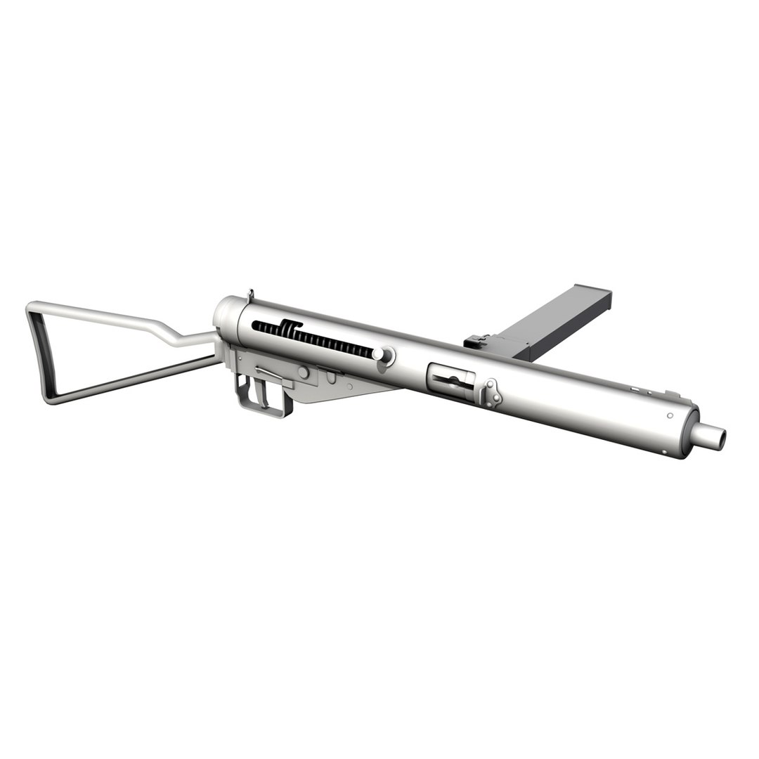 3d sten mk iii gun model