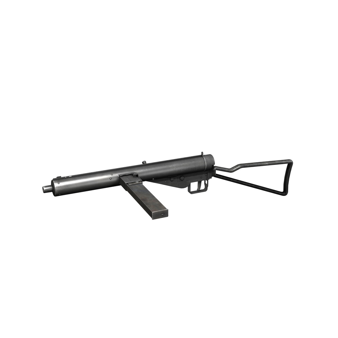 3d sten mk iii gun model