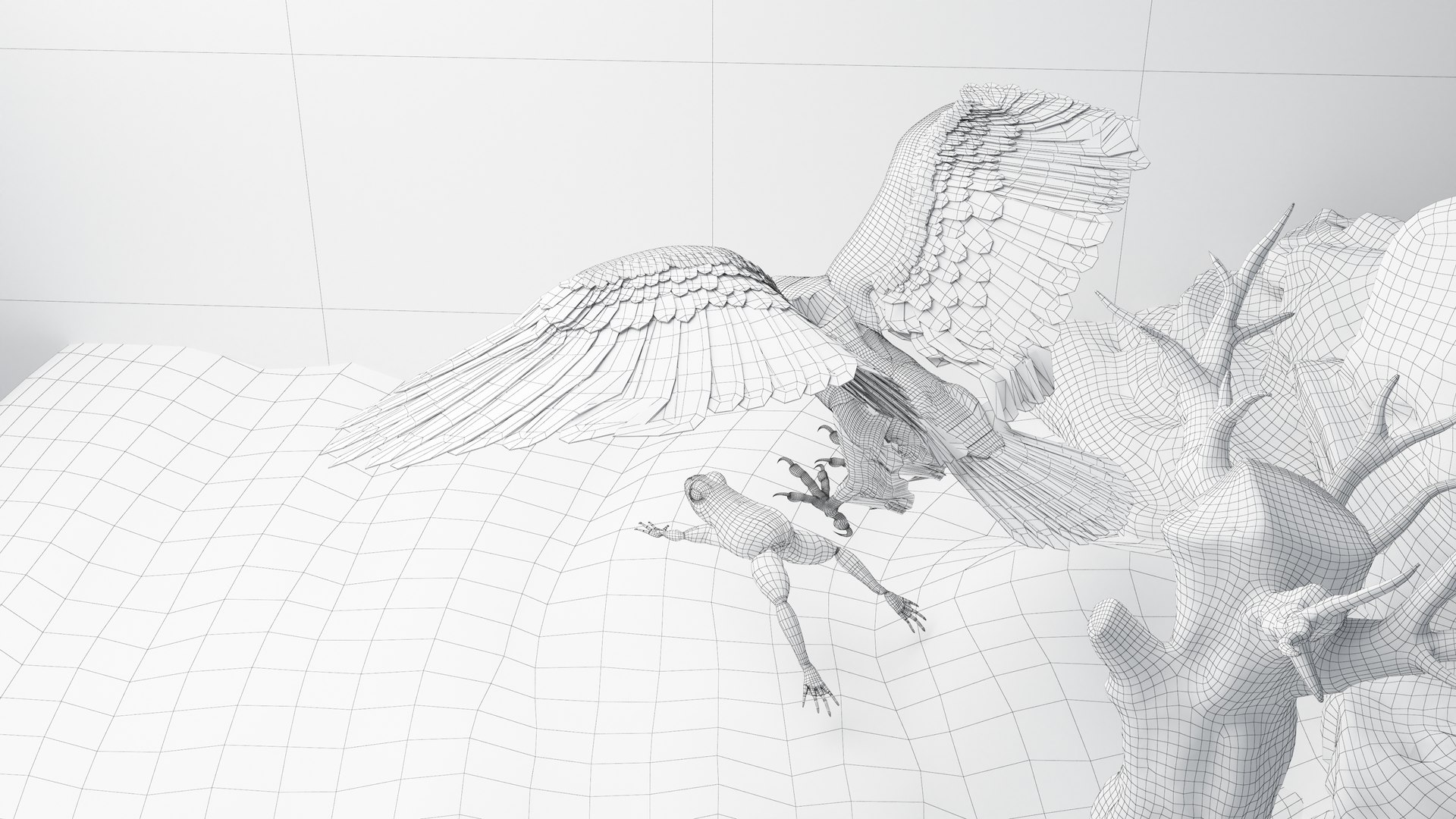 3D Eagle Attack 2 - TurboSquid 1837854
