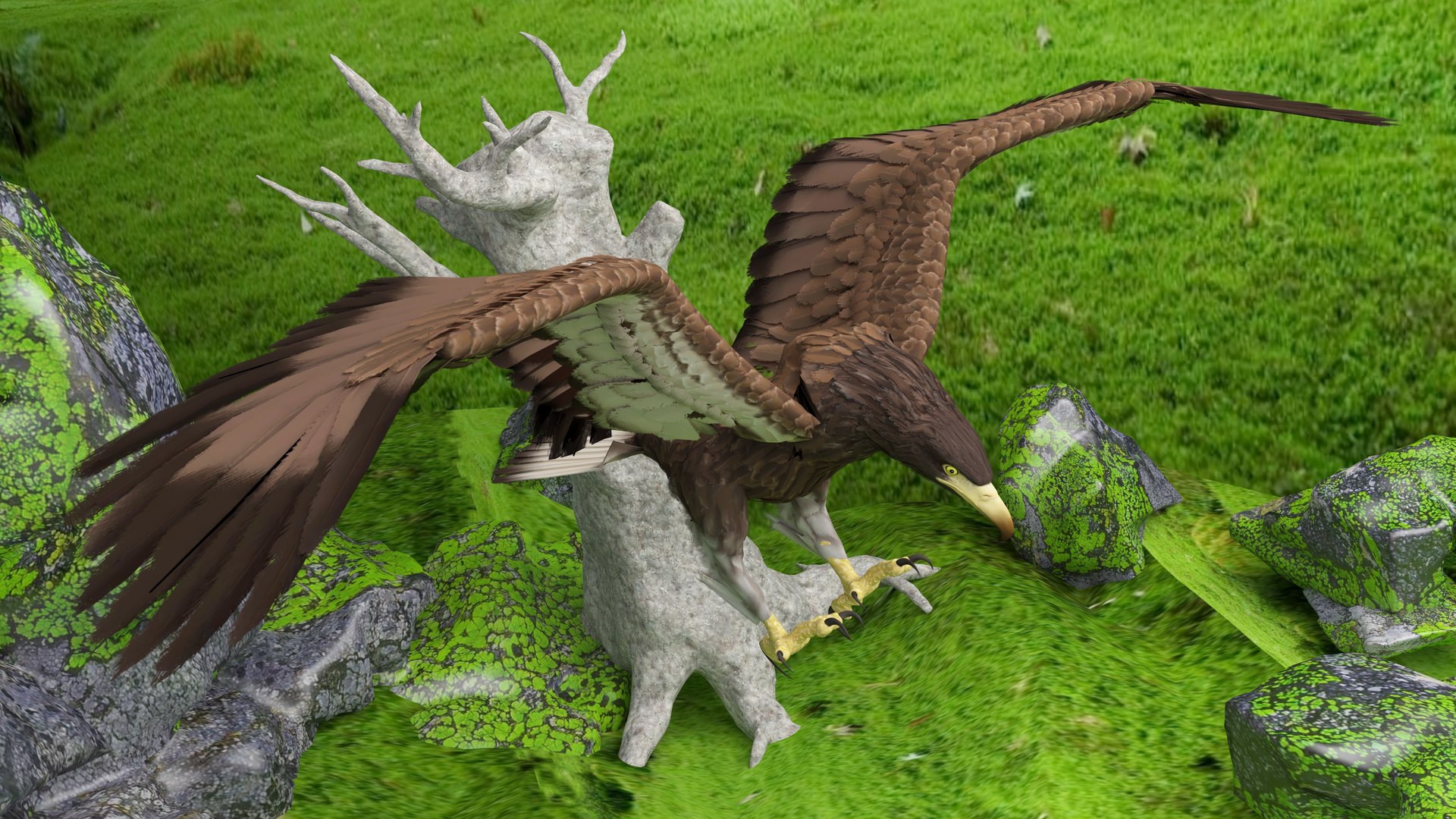 3D Eagle Attack 2 - TurboSquid 1837854