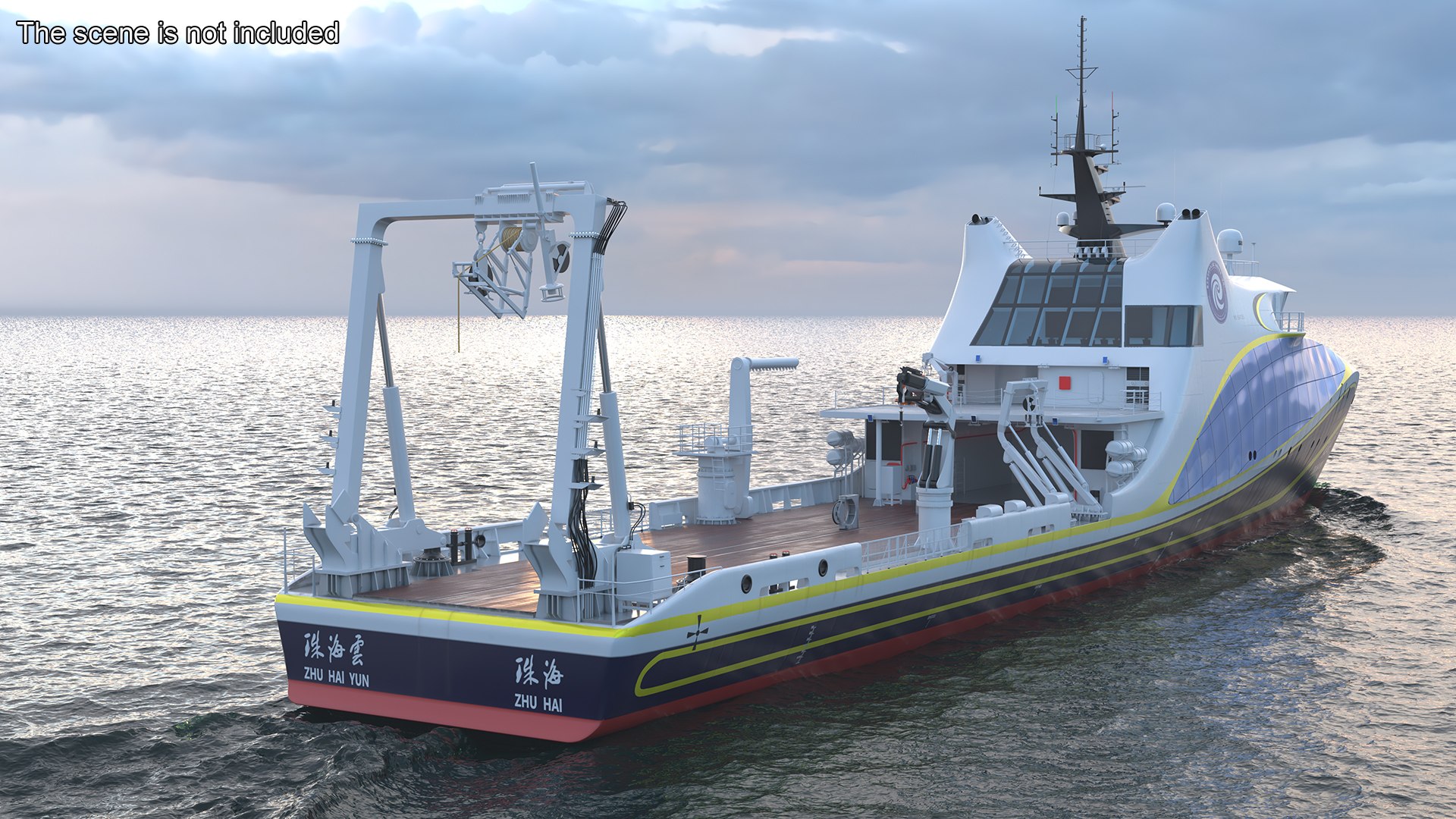 3D Zhu Hai Yun Ship For Transporting And Launching Drones Model ...