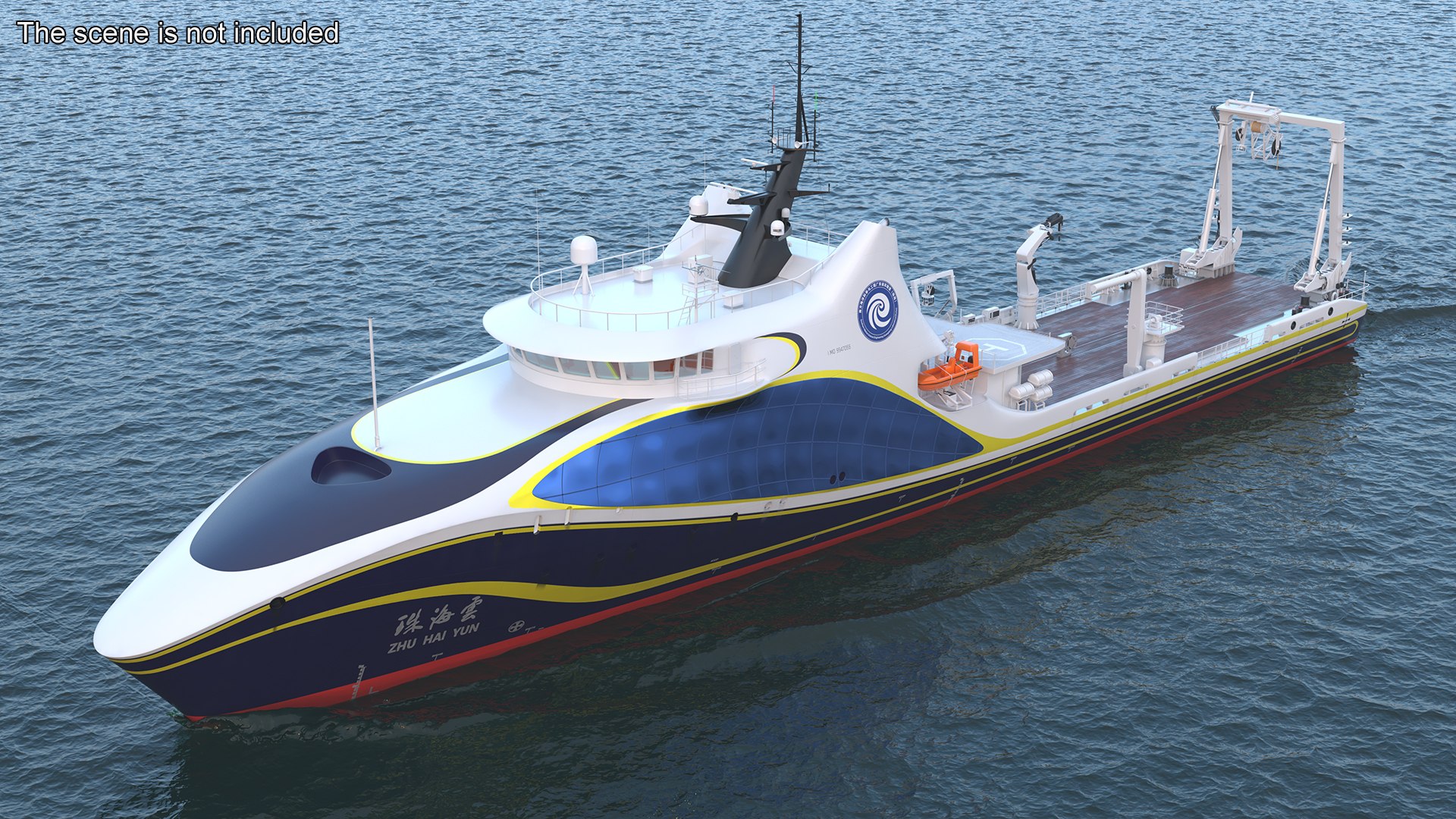 3D Zhu Hai Yun Ship For Transporting And Launching Drones Model ...