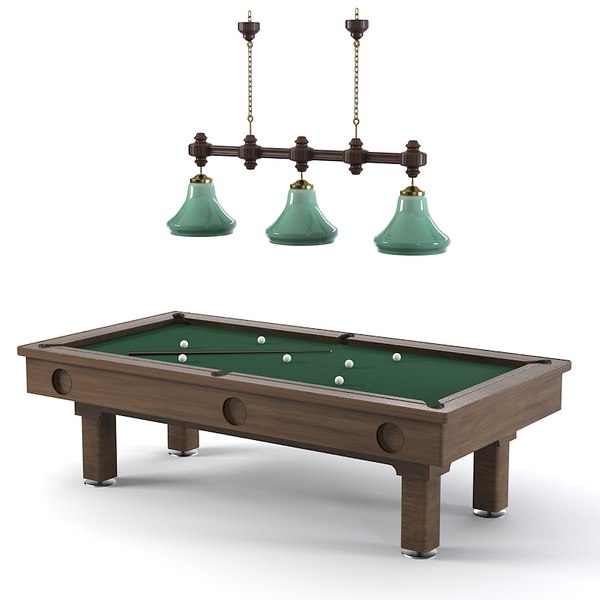 american pool table 3d model