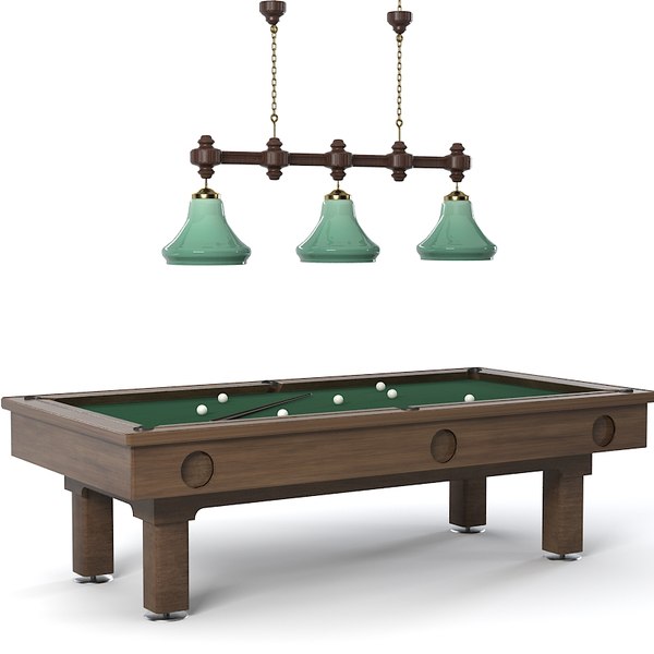 american pool table 3d model