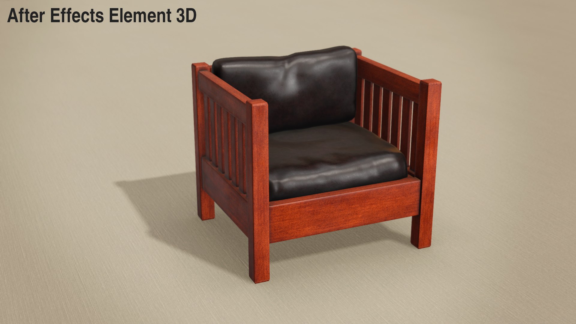 Slatted Cube Chair 3D - TurboSquid 1716227