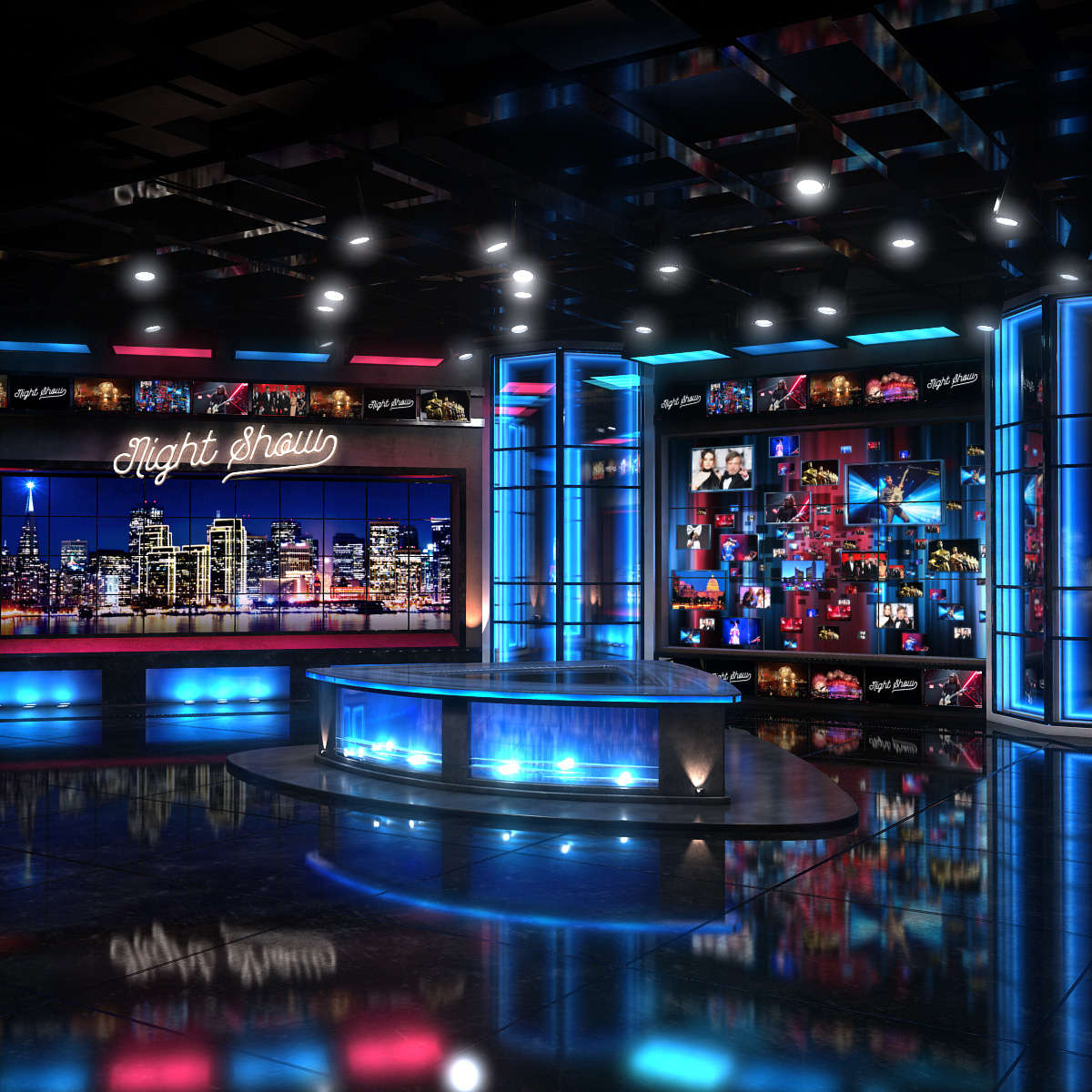 Virtual set studio 3D model - TurboSquid 1271458