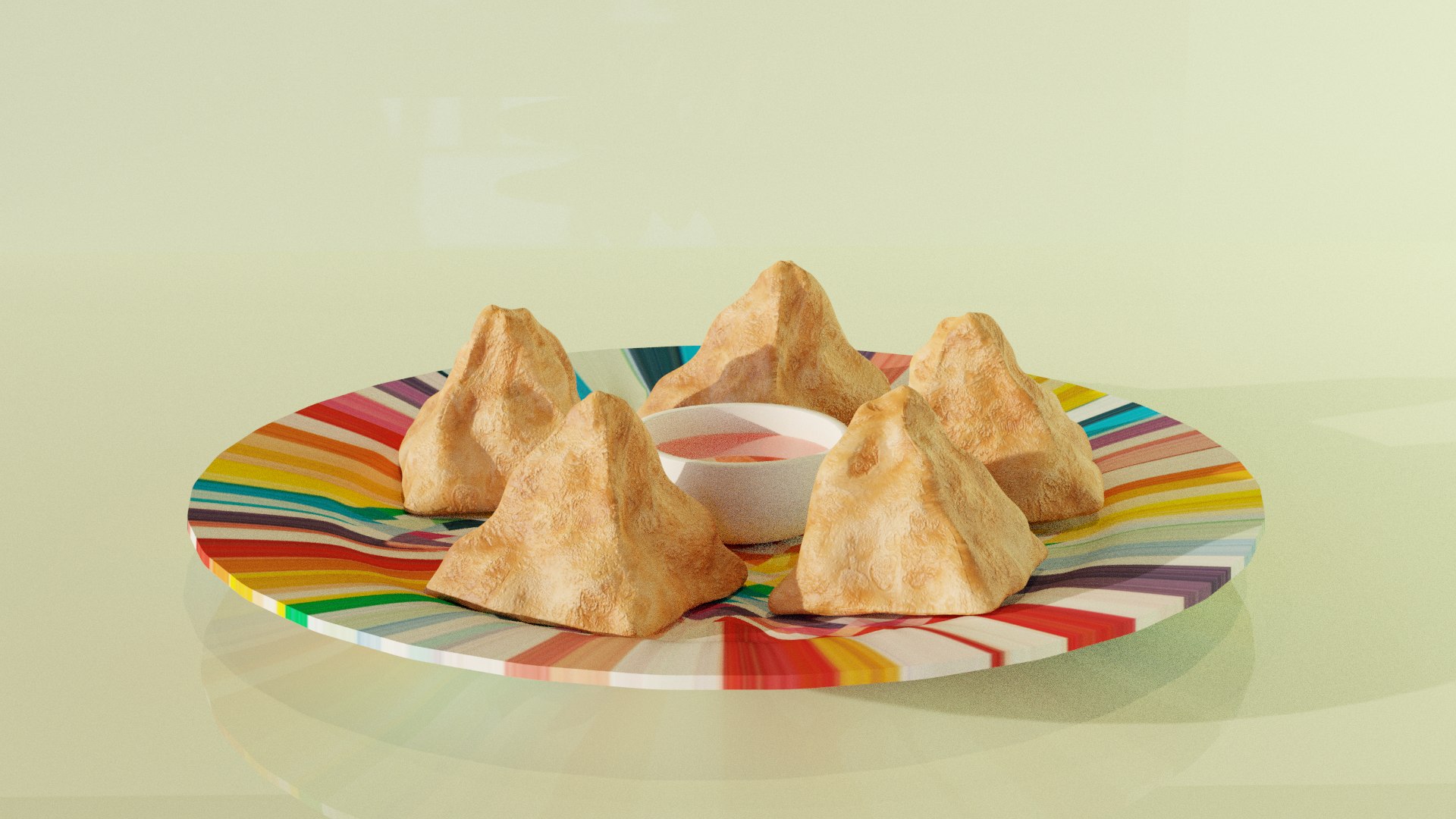 Evening Snacks Samosa 3D - TurboSquid 1787819