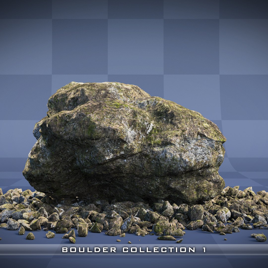 Realistic Boulder - Rock Max