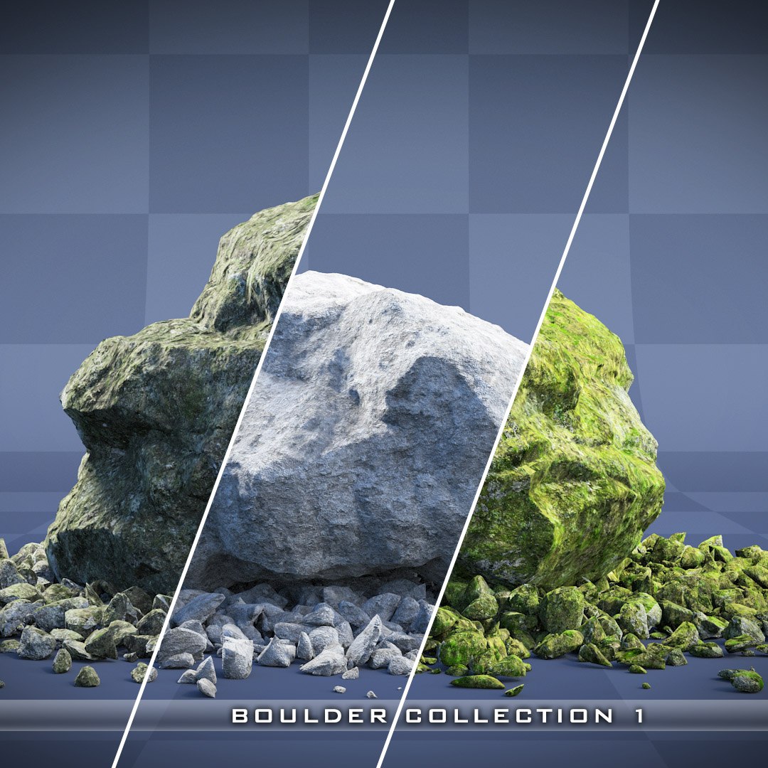 Realistic Boulder - Rock Max