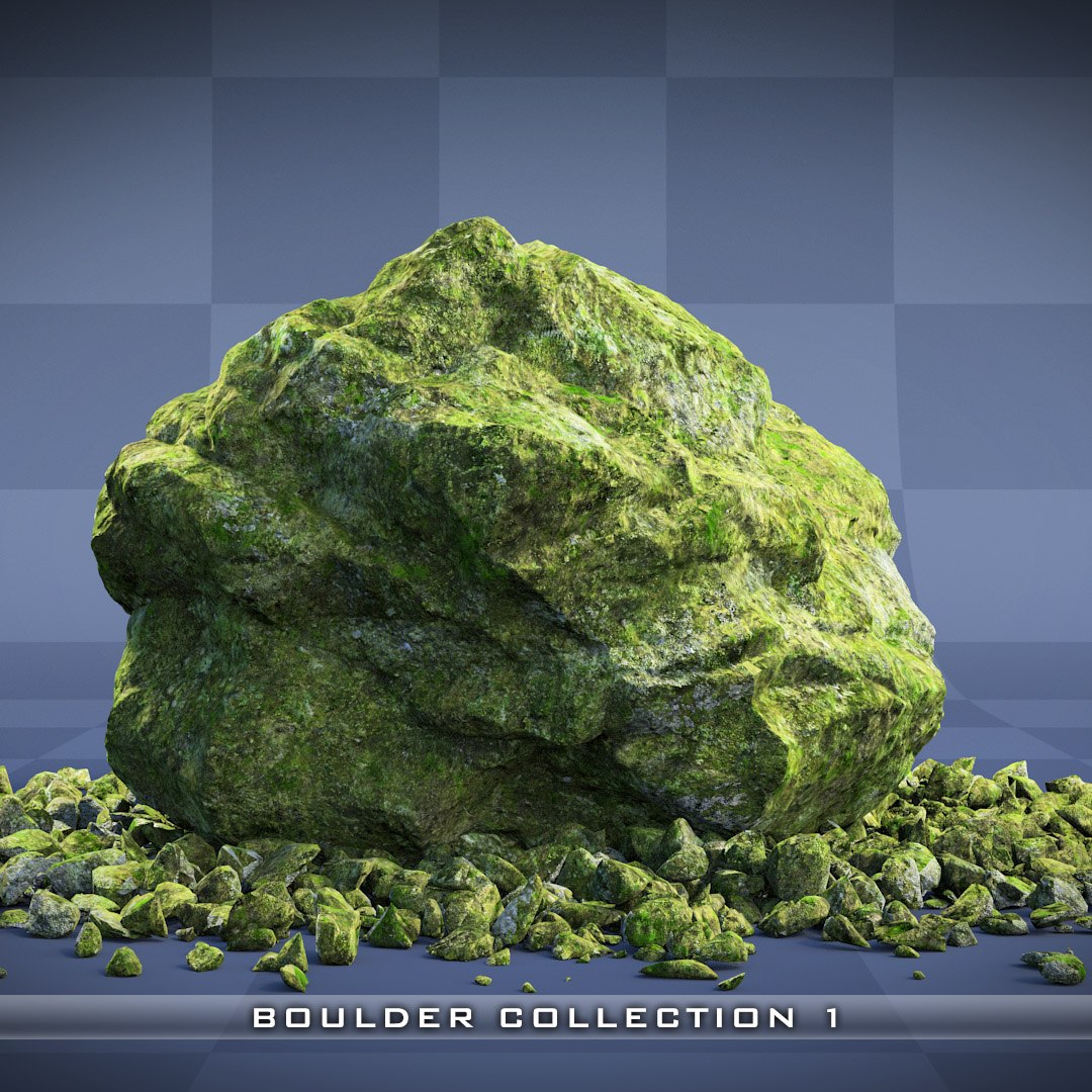 Realistic Boulder - Rock Max