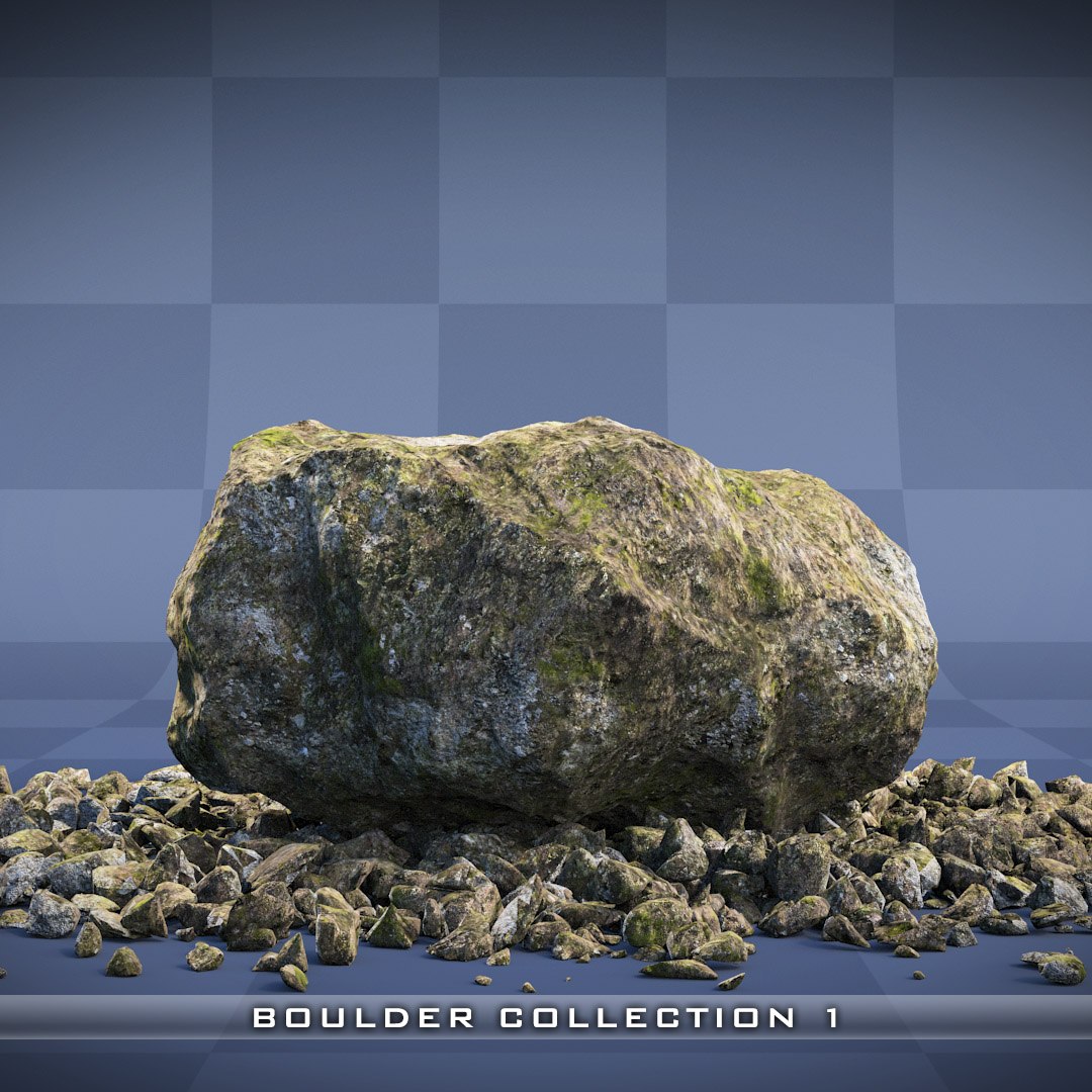 Realistic Boulder - Rock Max