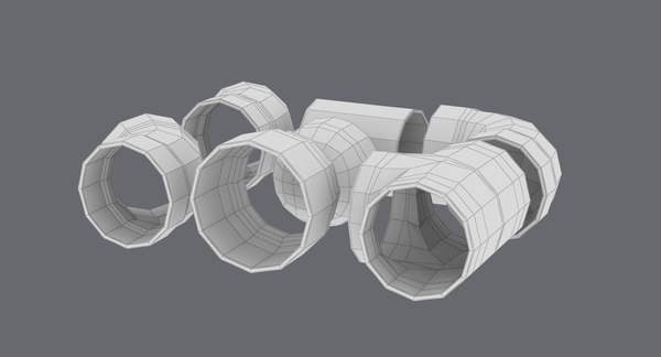 copper pipe fittings 3d model